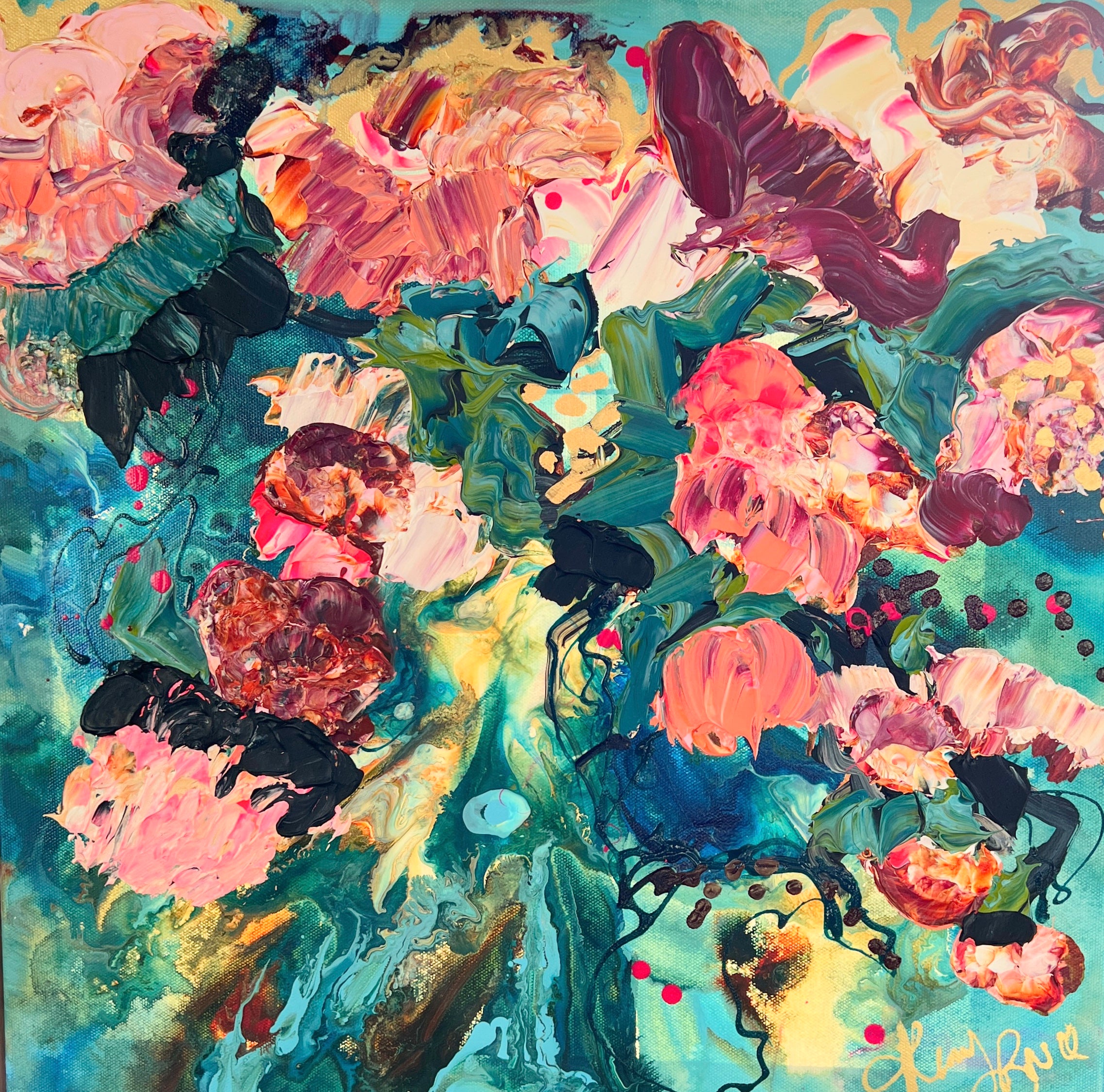 Fluer- an original painting by Kerry Bruce – Kerry Bruce Art