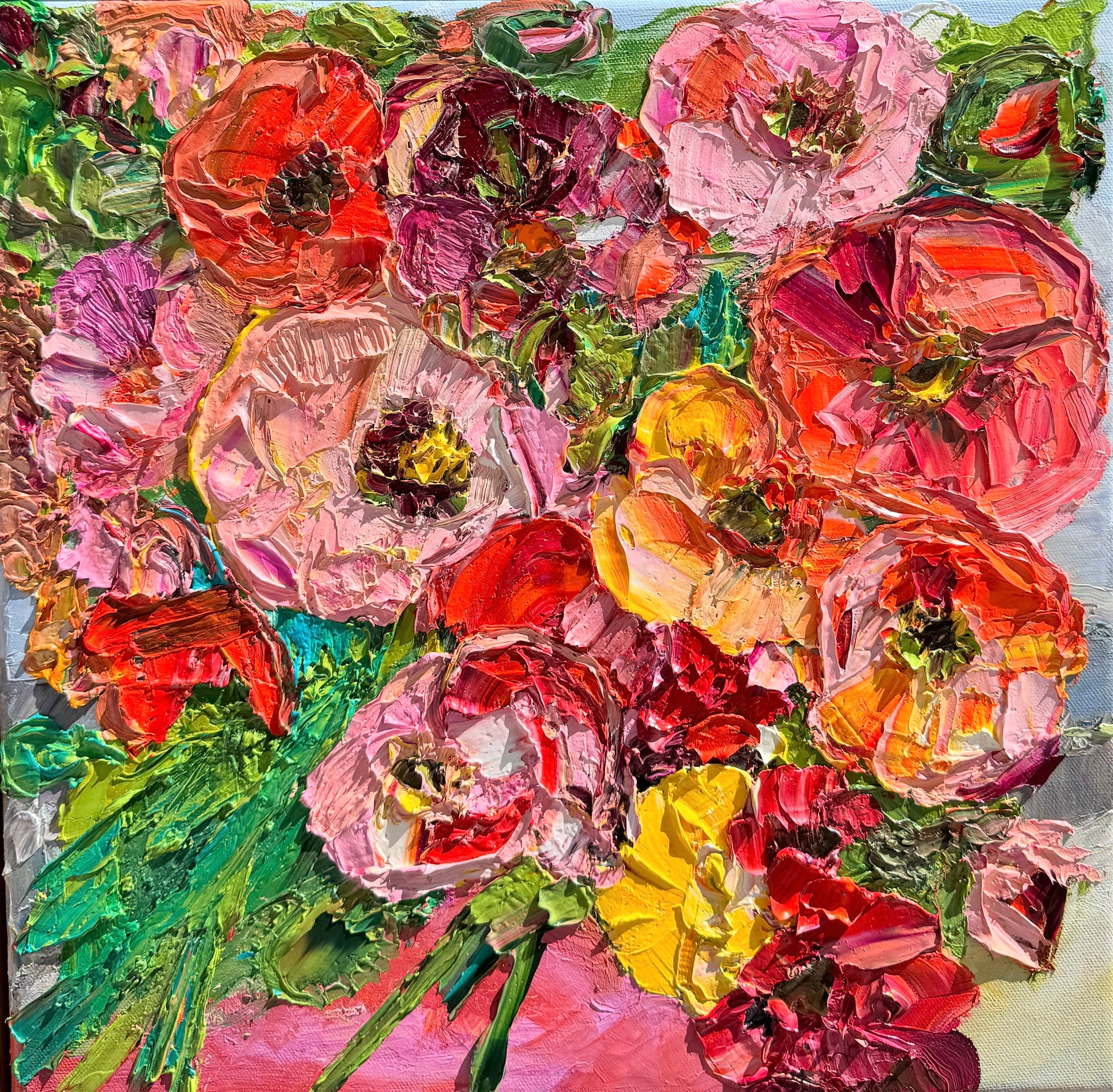 Bunches of Blooms- an original painting by Kerry Bruce Art