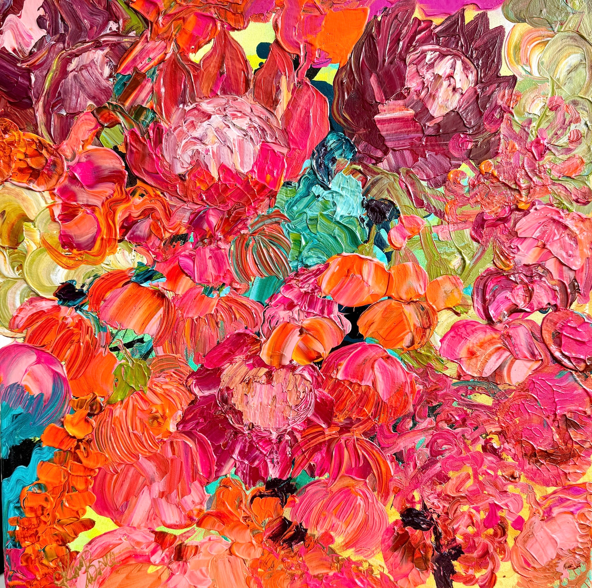 Protea Pop - an original painting by Kerry Bruce Art