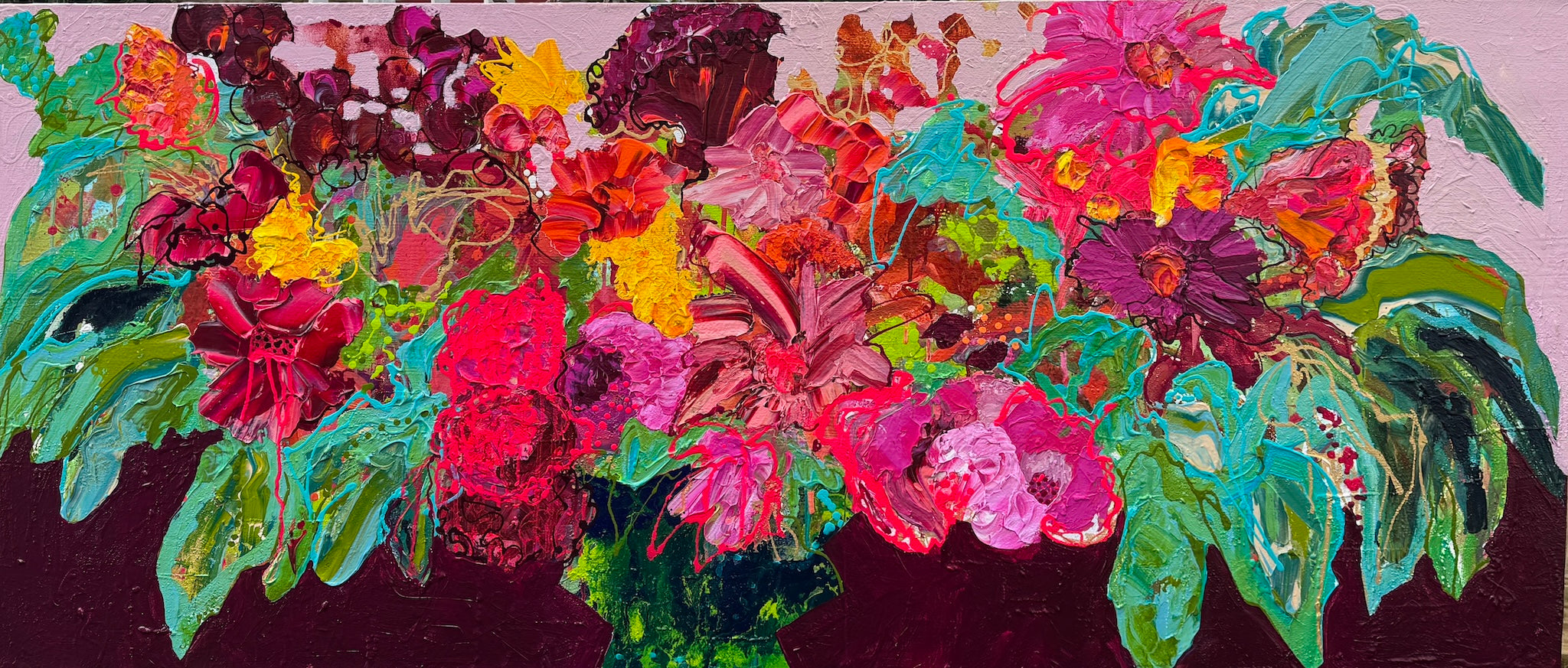 Gala of Blooms - original painting by Kerry Bruce, acrylic on canvas ...