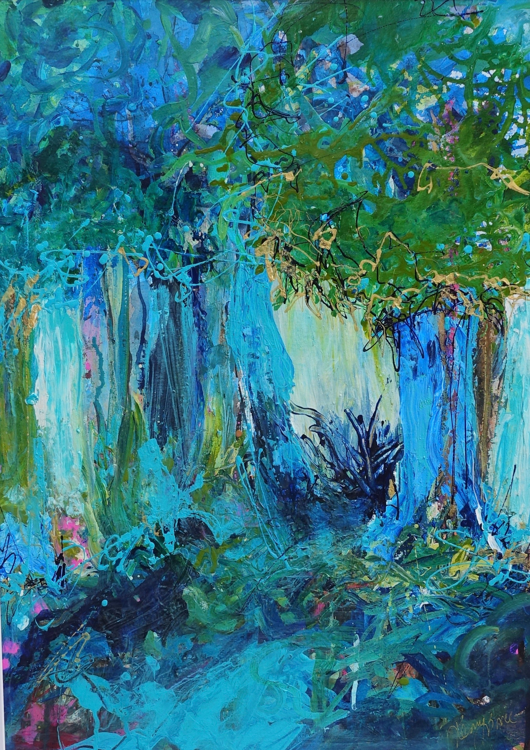 Beyond the Blue- Original Art on Paper by Kerry Bruce – Kerry Bruce Art