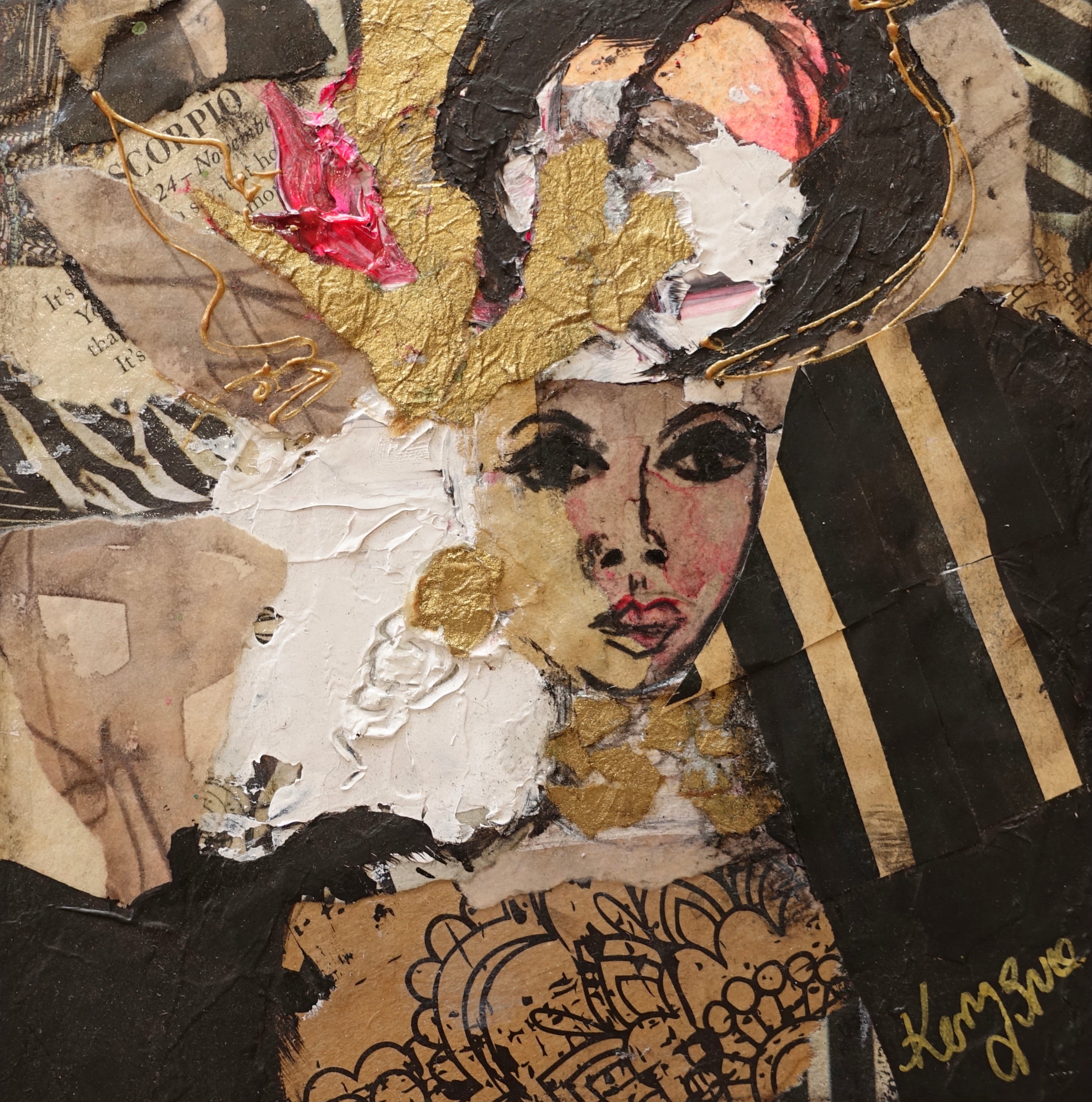 Priscilla- an original painting by Kerry Bruce Art